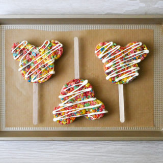 Mickey Mouse Fruity Pebbles Crispy Treats